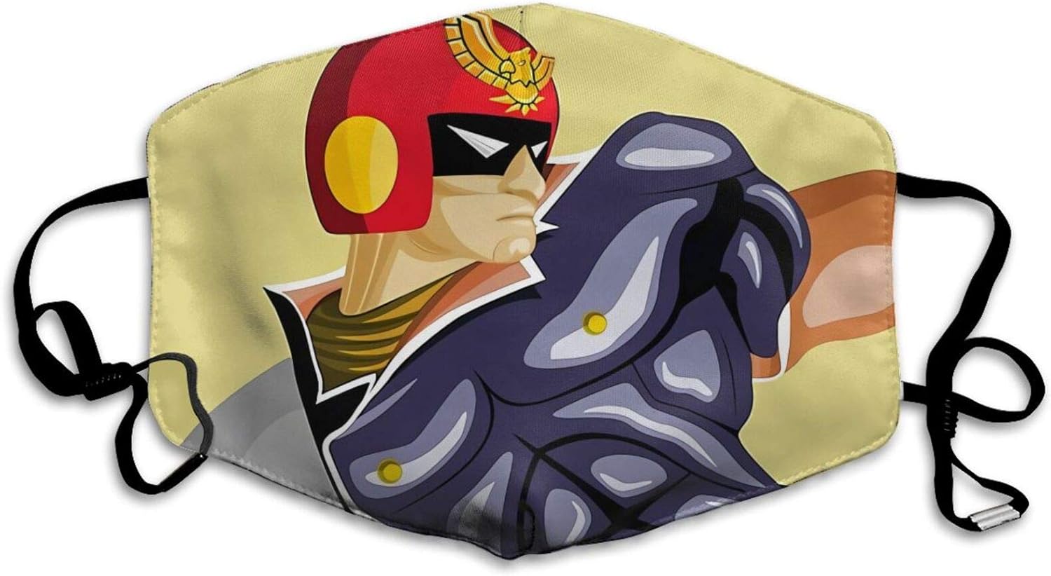 Captain Falcon Up-B Face mask Unisex Washable Reusable Mouth White at ...