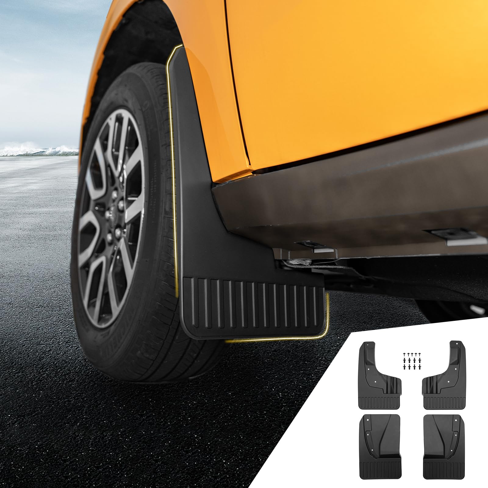 Maxzina Mud Flaps Compatible with 2022 2023 2024 2025 Ford Maverick ...