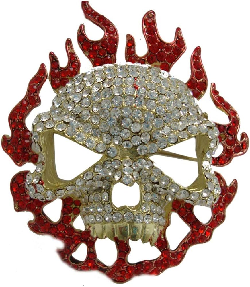 Amazon.com: TTjewelry Unique Red Rhinestone Crystal Halloween Redhead ...