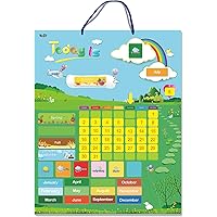 Amazon.com: Magnetic Learning Calendar with Weather Station 55 PCS (15 ...