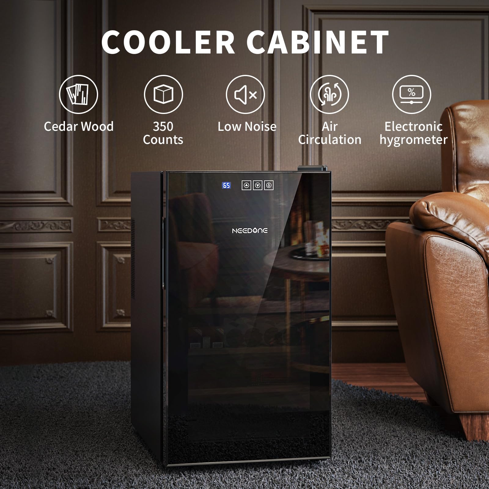 Mua 48L Cooler Humidor, Electronic Humidor Cabinet for 300 Counts ...