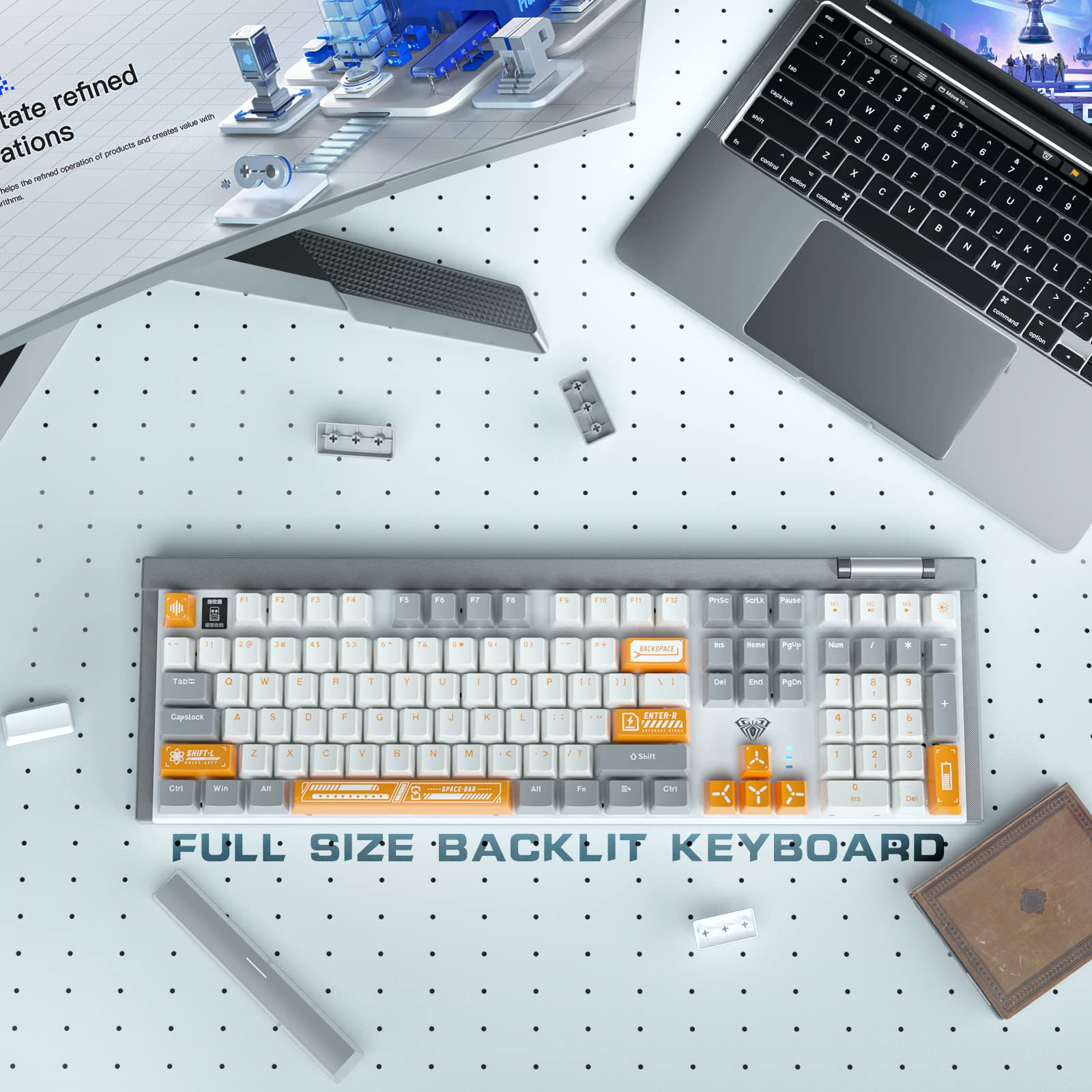 Mua AULA F3050 Wireless Mechanical Keyboard, Full-Size Hot Swappable ...