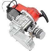 Amazon.com: 49CC 50CC 2-Stroke Racing Engine Motor, 1.9KW Gasoline Engine Single Cylinder Air ...