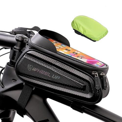Suksadum Bike Phone Mount Bag Bicycle Phone Front Frame Bag Bike Pouch ...