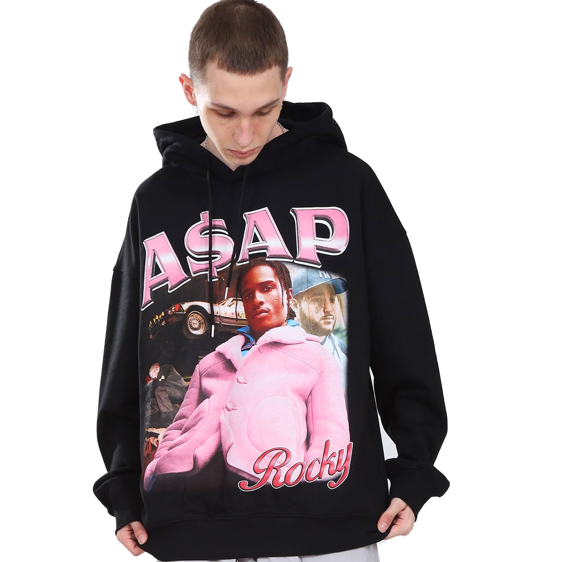 Cactus Pack Men's ASAP Highweight 3D Graphic Print Casual Oversized ...