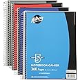 Hilroy Coil 5-subject Notebook, Wide Ruled, 10.5 X 8 Inches, 180 Sheets ...
