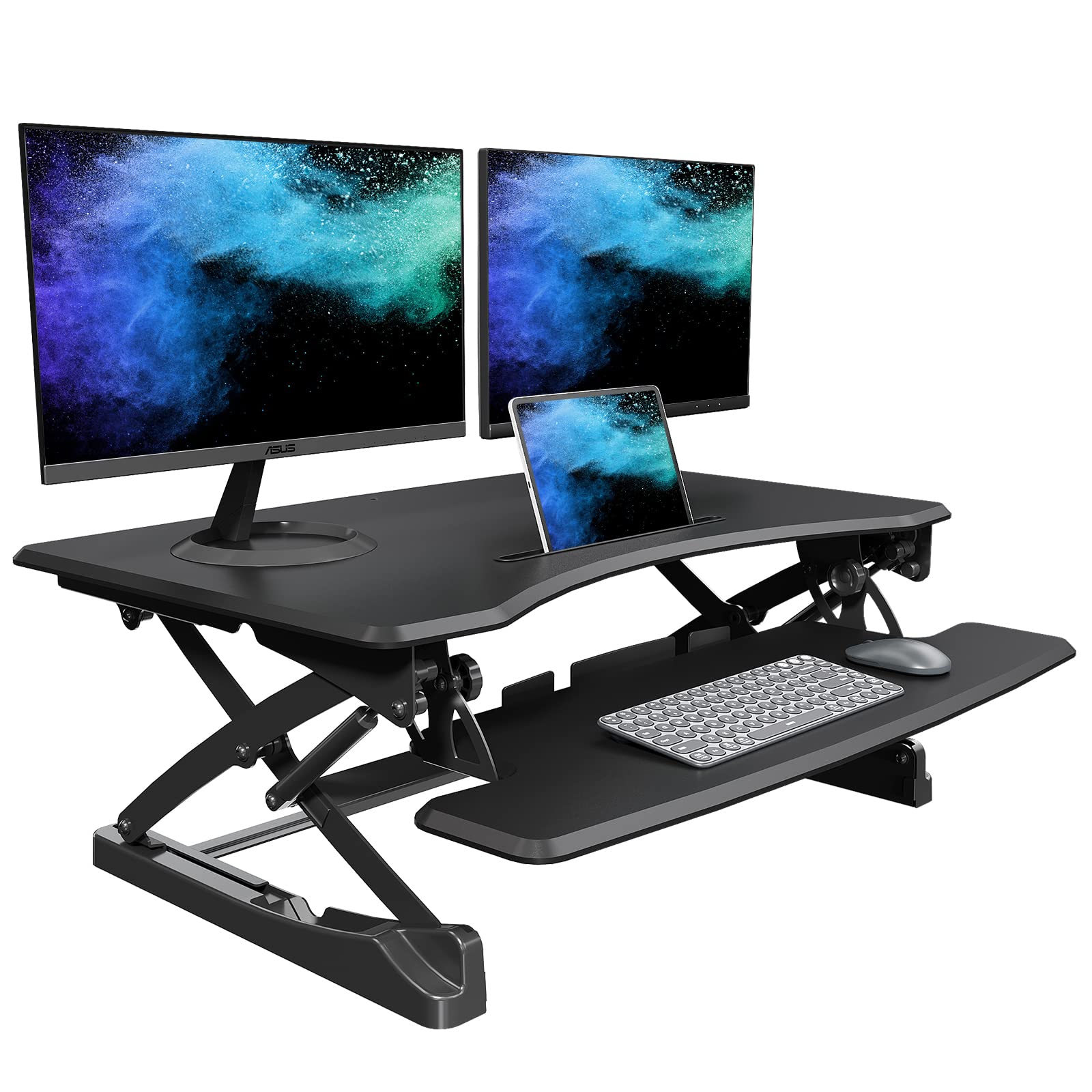 Mua Standing Desk Converter 35 Inches Height Adjustable Sit to Stand ...
