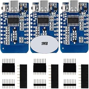 3 x D1 ESP8266 Mini Board NodeMCU WiFi ESP8266-12F CH340G WLAN Type C ...