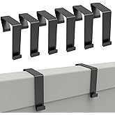 Amazon.com: KOPKIO 4 PCS Over The Door Hook Office Cubicle Hangers ...