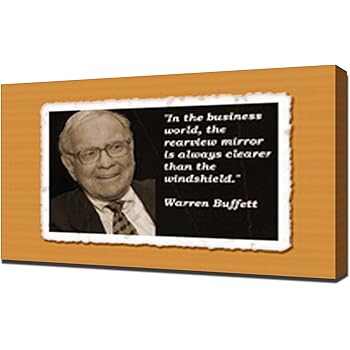 Amazon.com: Warren Buffett Quotes 5 - Canvas Art Print: Posters & Prints