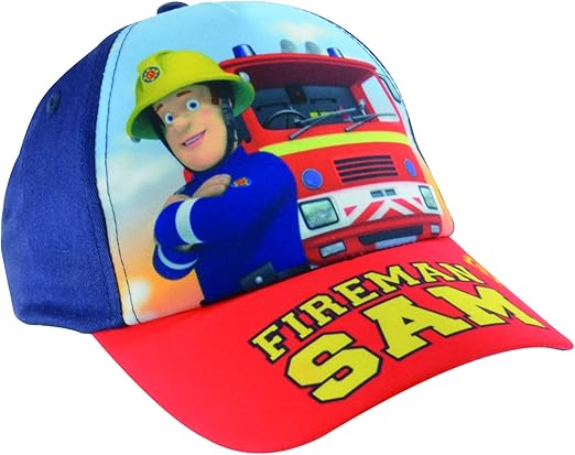 Fireman Sam Boys children's cap sun protection hat with firefighter ...