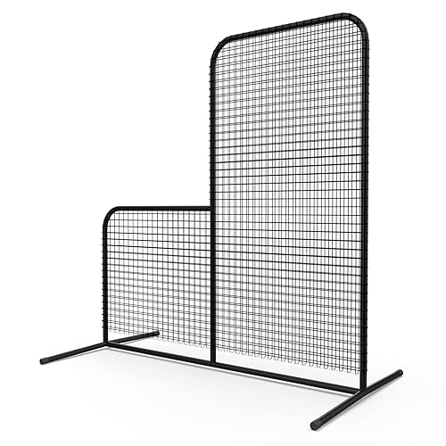 MR L-Screen Baseball Pitching Screen 7x7FT, Baseball Pitching Net ...