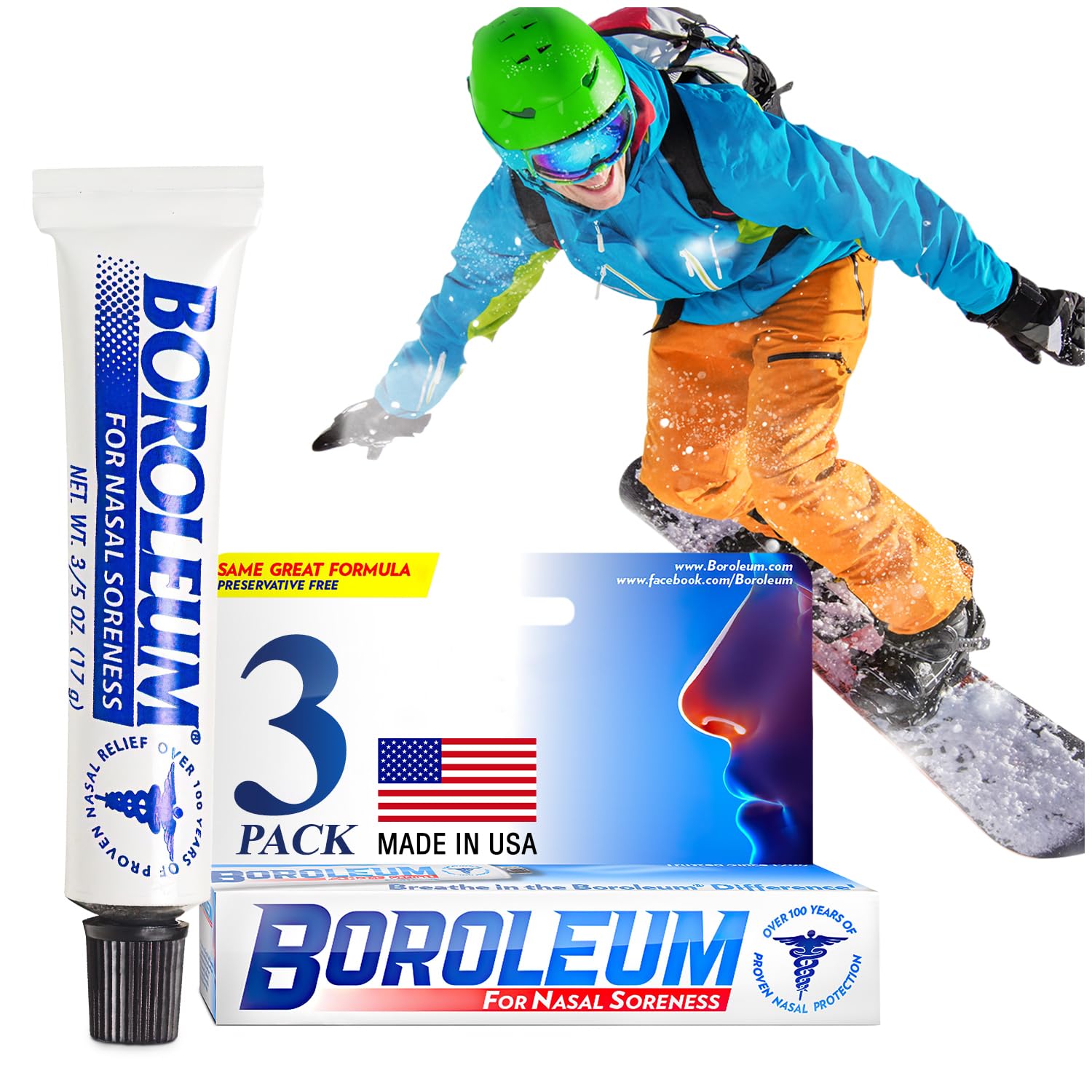 Mua Boroleum Dry Nose Relief Nasal Soreness & Stuffy Nose Relief ...