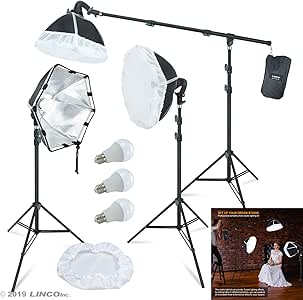 Amazon.com : LINCO Lincostore Photography Studio Lighting Kit Arm for ...