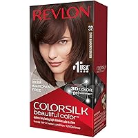 Amazon.com : Revlon ColorSilk Hair Color, [32] Dark Mahogany Brown 1 ea ...