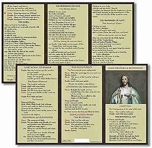 Catholic Mass Prayer and Responses Pocket Card : Amazon.ca: Office Products