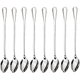 Amazon.com: 9-inch Long-handled ice tea spoon, cocktail stir spoons ...