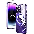 Amazon.com: Mephoro 2 in 1 for iPhone 14 Pro Max Case Crystal Clear, Not Yellowing, Compatible ...