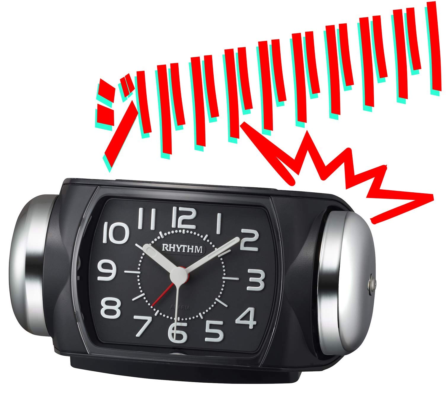Mua RHYTHM 8RA647SR02 Alarm Clock, Loud Bell Sound, Alarm, Backlight ...