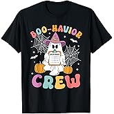 Amazon.com: Retro Boo-Havior Crew Behavior Analyst Halloween ABA RBT T ...