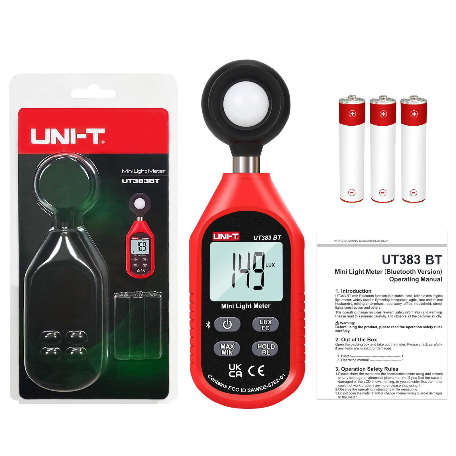 Mua UNI-T Light Meter UT383BT Lux Meter Lumens Digital Illuminance ...