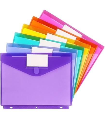 3-ring Binder Organizers XUCHUN 8-Tab Binder Dividers With Pockets - 6 ...