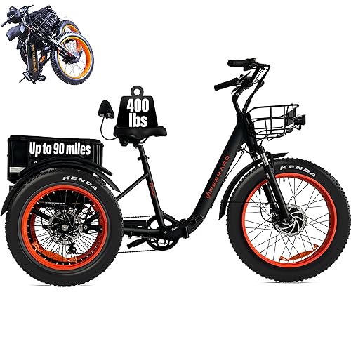 MALISA Electric Trike for Adults, 3 Wheel Motorized Bicycle with Big ...