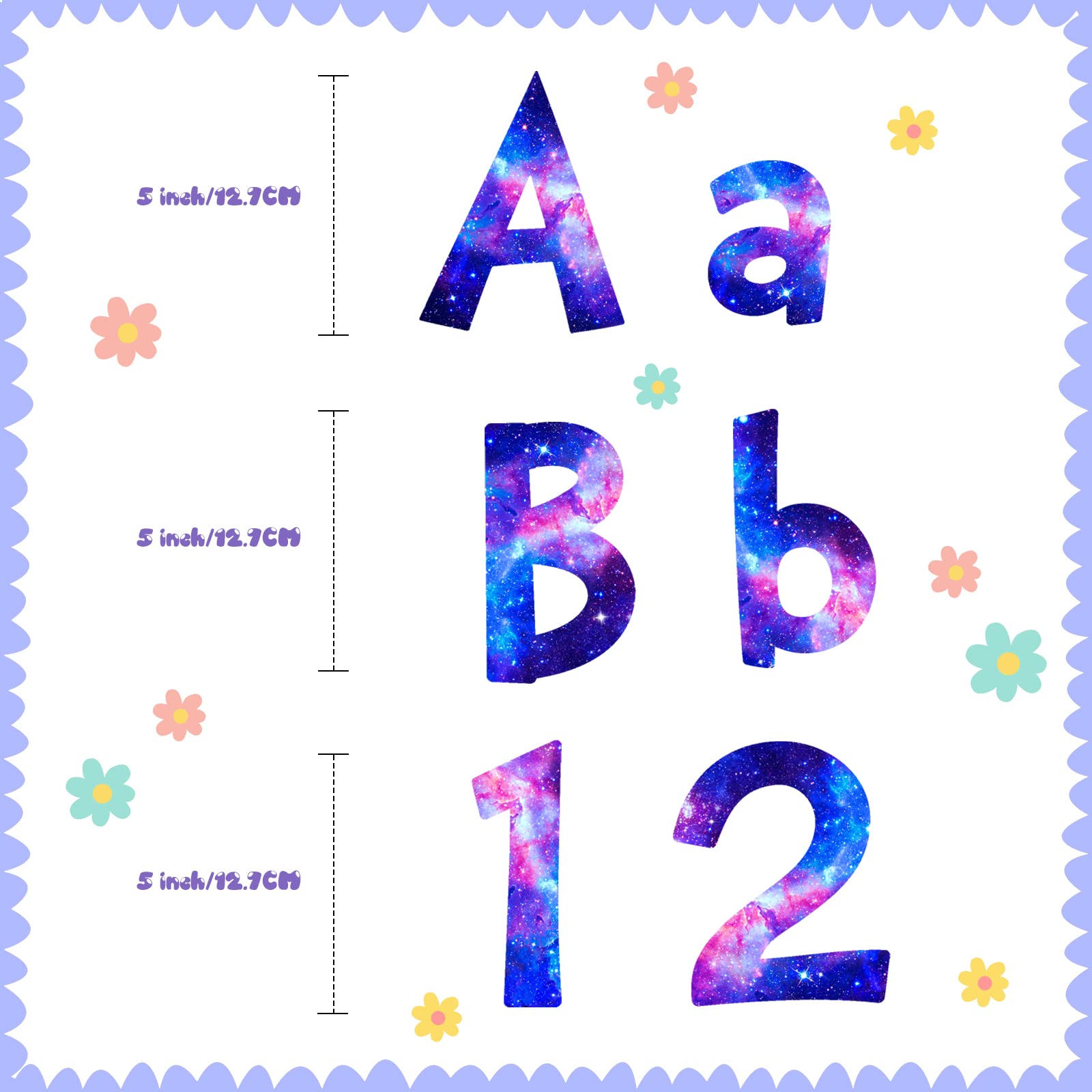 Mua Tenare 134 Pieces 5 Inch Bulletin Board Letters Alphabet Numbers ...
