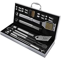 Amazon.com: Home-Complete HC-1000 BBQ Accessories – 16PC Grill Set with ...