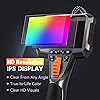 FOXWELL Y400 2-Way Articulating Borescope Camera with Light, Industrial ...
