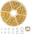 Amazon.com: PandaHall Elite About 900 Pcs Iron Split Rings Double Loop Jump Ring Diameter 4mm ...