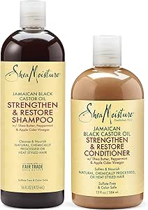 Amazon.com: Shea Moisture Shampoo and Conditioner Set, Jamaican Black ...