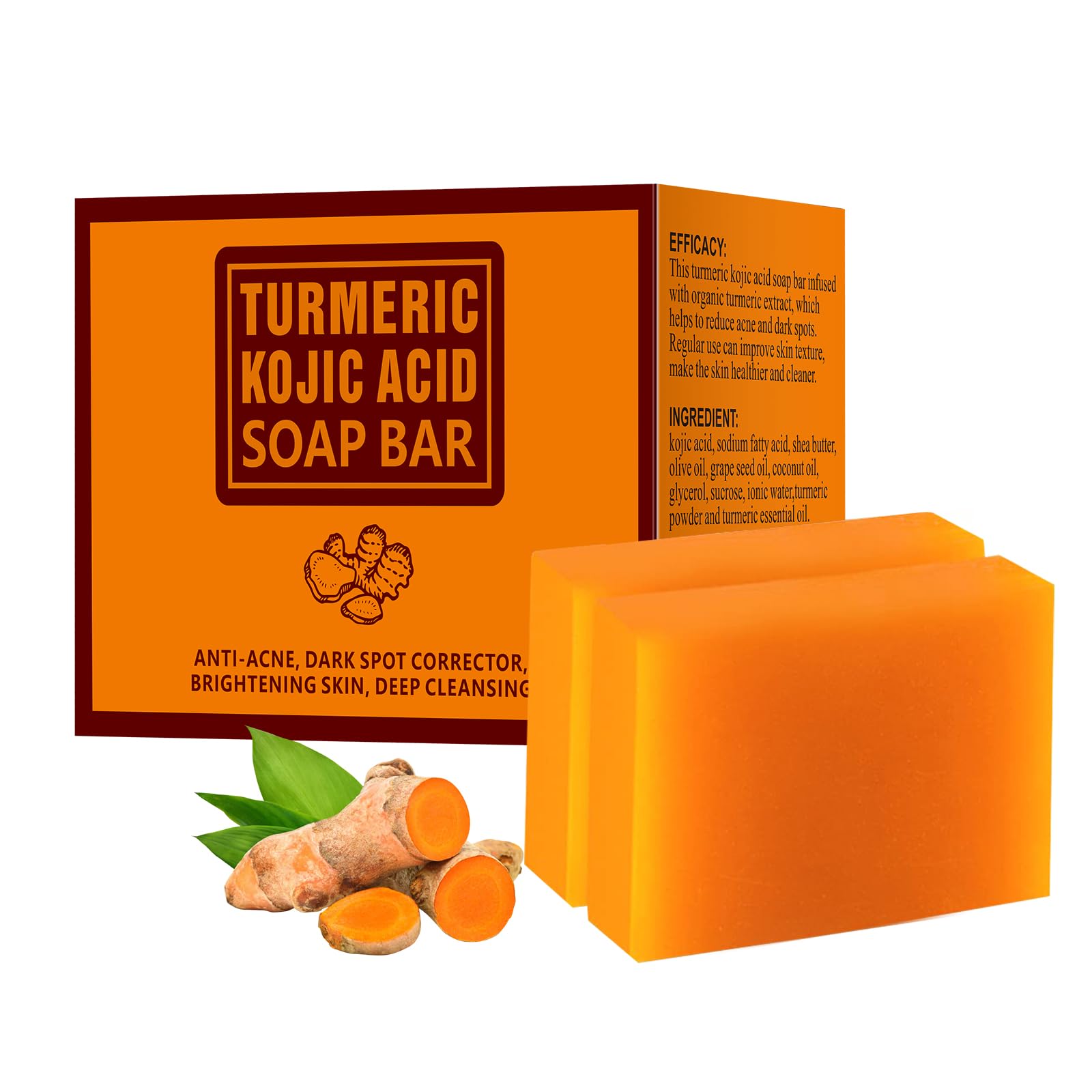 Mua Koji Acid Soap for Dark Spots Turmeric Soap for Face and Body Kojic ...