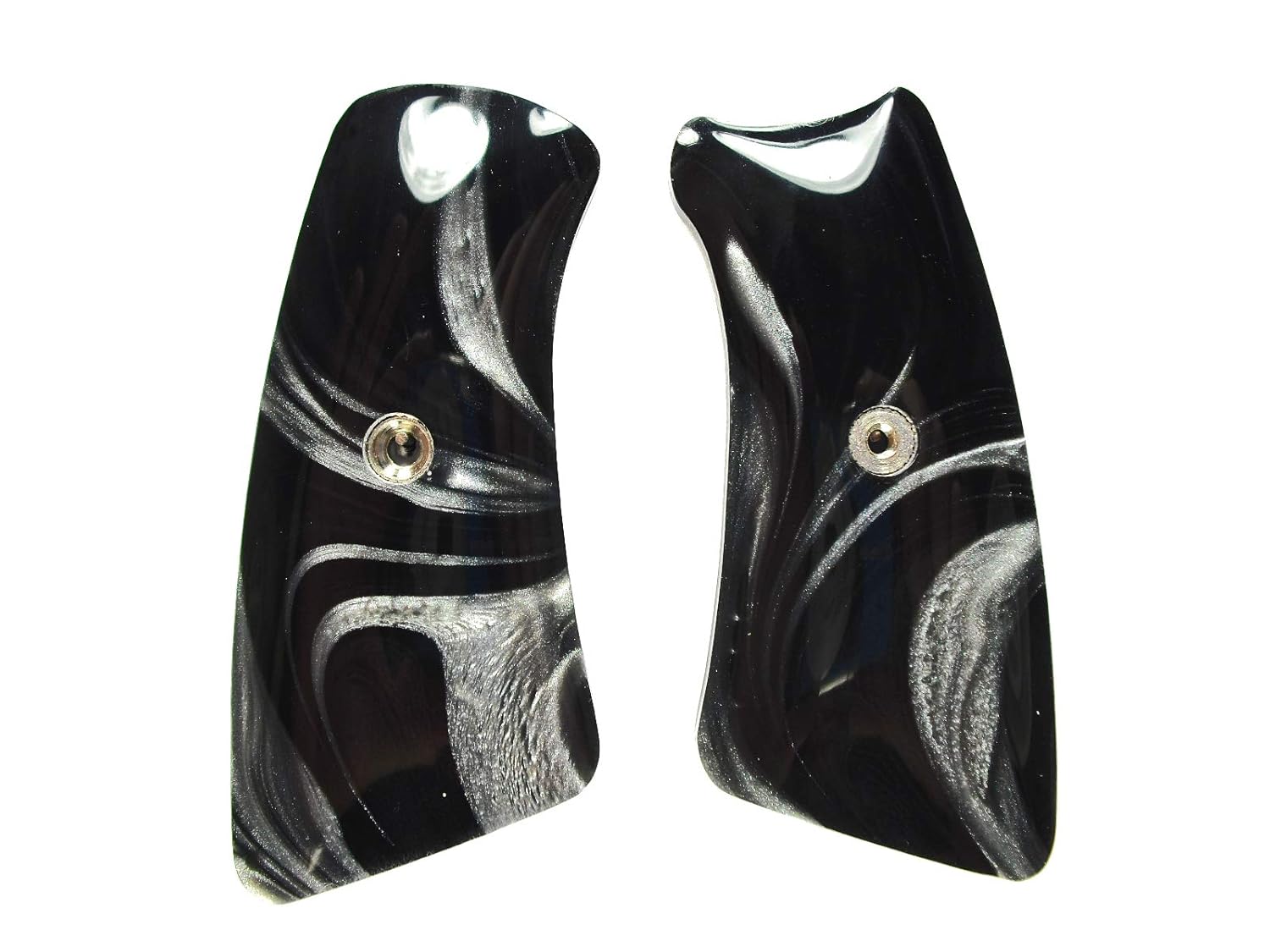 Amazon.com: Black & Silver Pearl Ruger GP100 Grip Inserts: Handmade