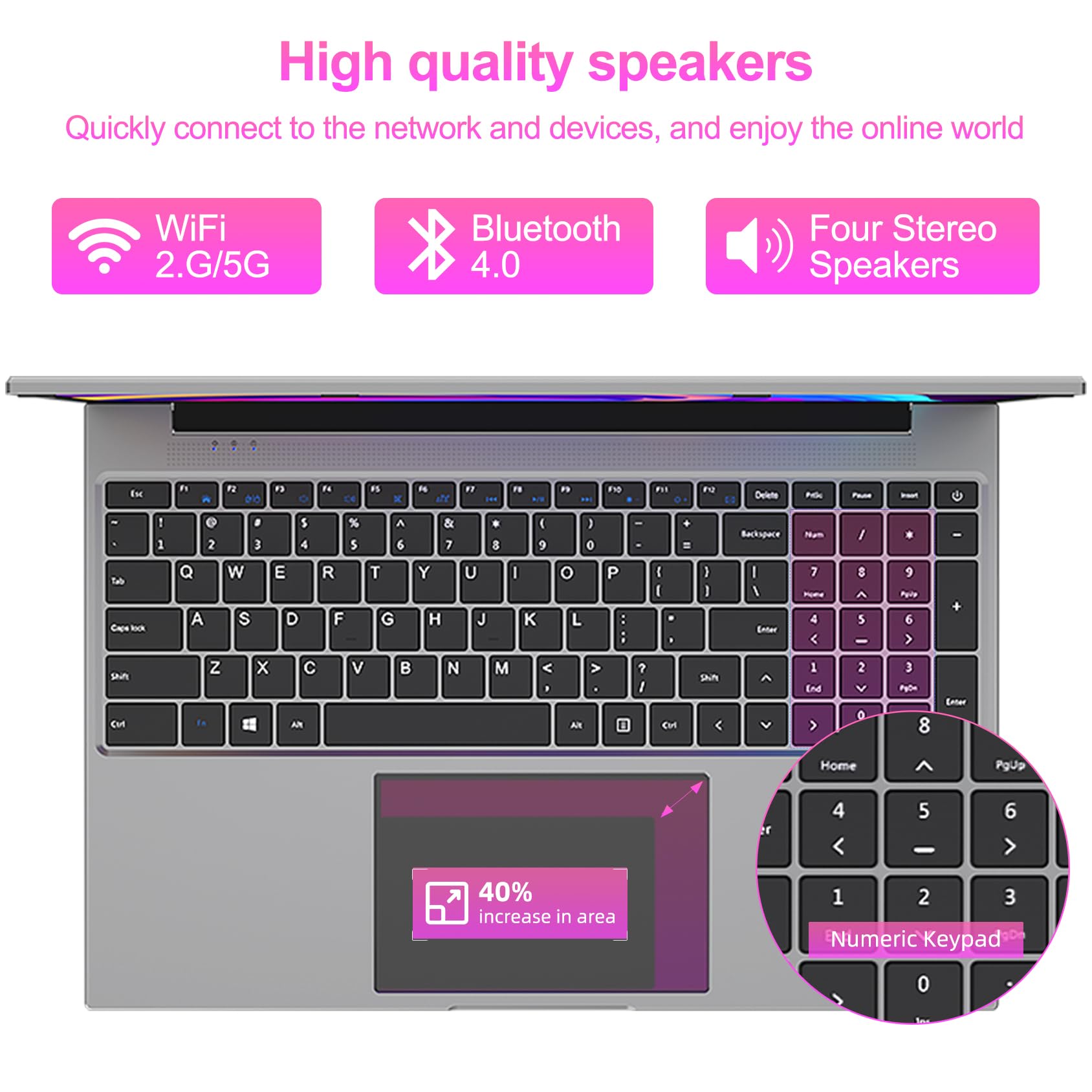 Mua Laptop 16”, 16GB DDR5 512GB SSD, Quad Core N100 CPU(Up to 3.4GHz ...