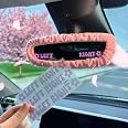 Amazon.com: Car 3PCS Pink Mirror Stickers with Furry Rearview Cover Set ...