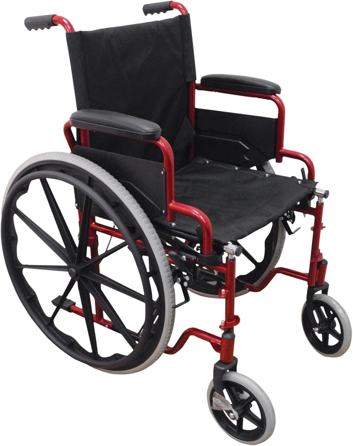 The Aidapt Self Propelled Steel Wheelchair has a powder coated frame ...