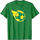 Amazon.com: Fast Yellow Green Soccer Ball Sports T-Shirt : Clothing ...