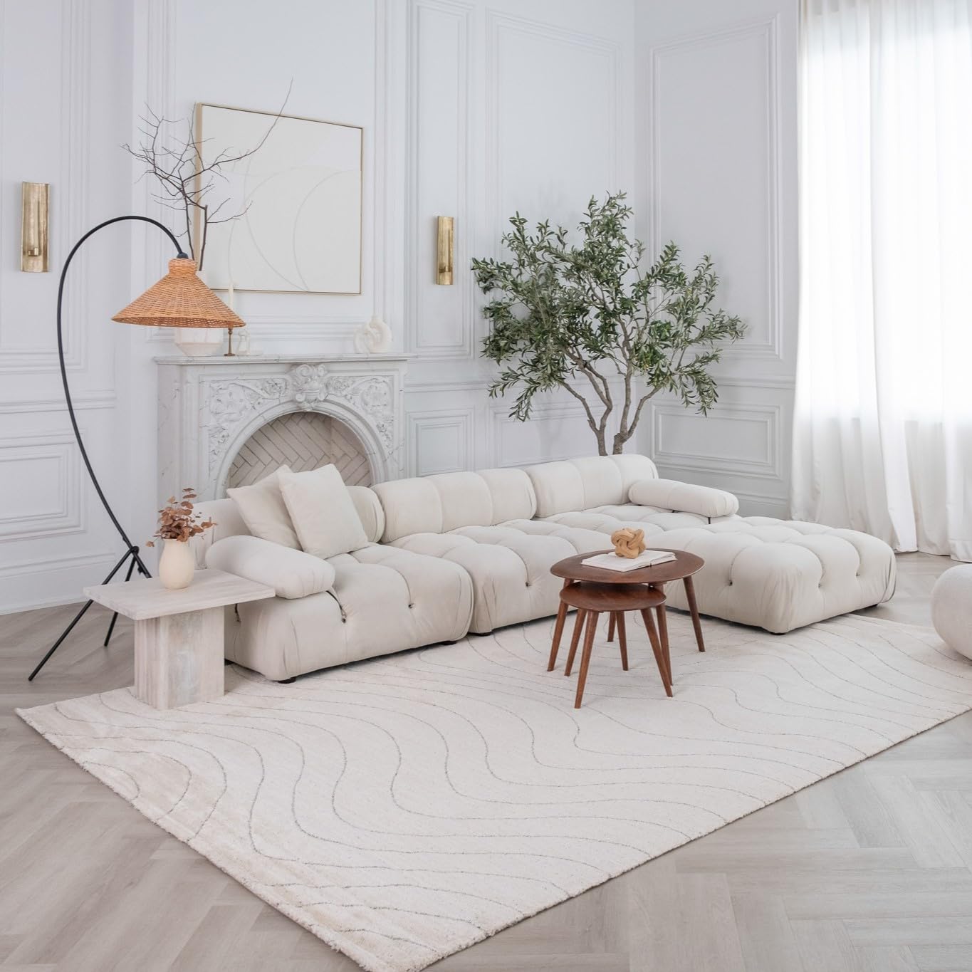 RUG BRANCH Casa 7'x10' (Exact Size: 6'7" x 9'6") Abstract Indoor Area ...