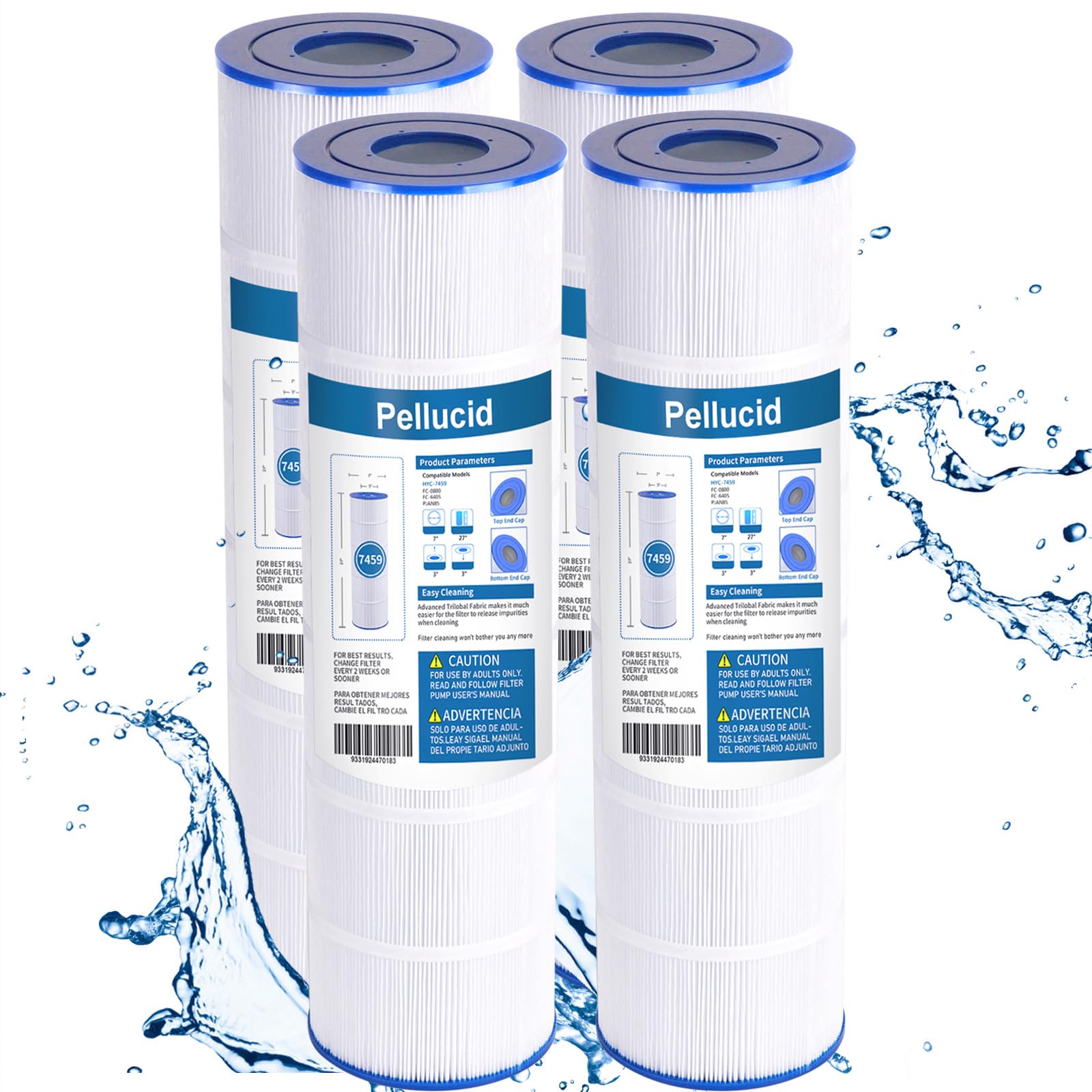 PELLUCID Pool Filter Compatible with Jandy CL340, CV340, PJAN85, Ultral ...