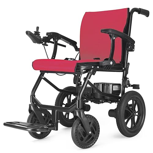 DeerPlanet Folding Electric Wheelchair for Adults Seniors Updated ...