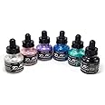 Amazon.com: Daler Rowney FW Acrylic Artists Ink Set, 1 oz. Bottles ...