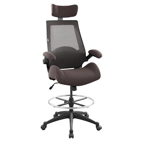 BOLISS 400lbs High Back Computer Office Drafting Chair Flip up Armrests ...
