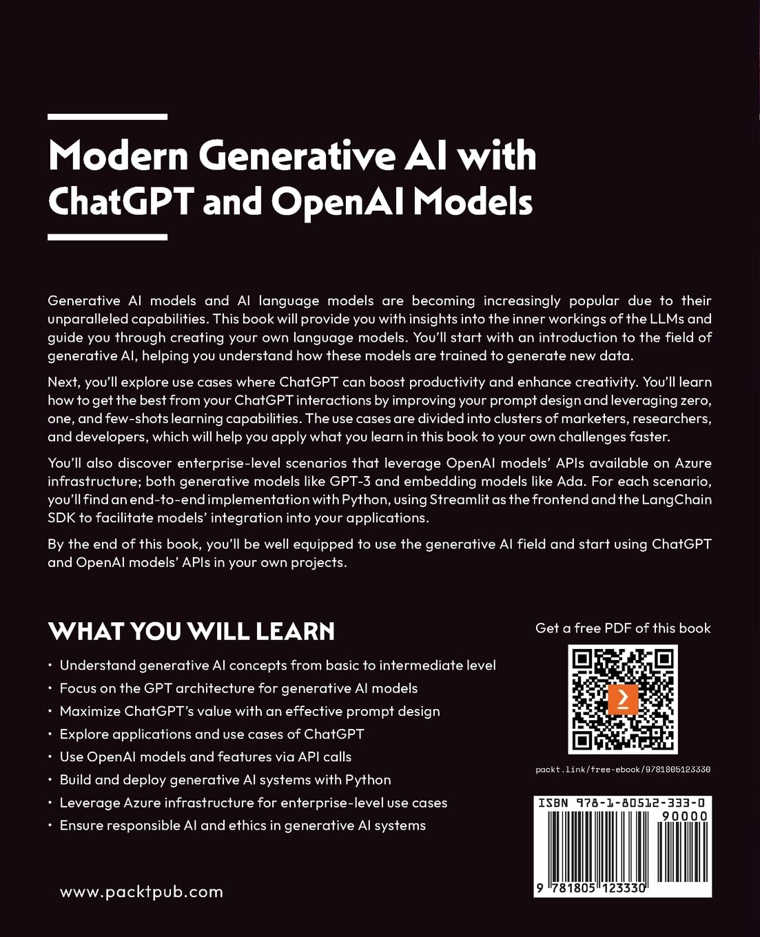 Mua Modern Generative AI with ChatGPT and OpenAI Models: Leverage the capabilities of OpenAI's ...