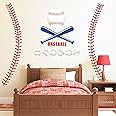Amazon.com: Extra Large Baseball Wall Decals Peel and Stick Giant ...