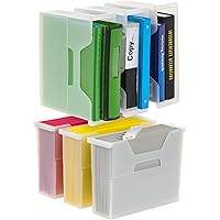Amazon.com: IRIS USA Small Portable Desktop File Box with Open Lid, 6 ...