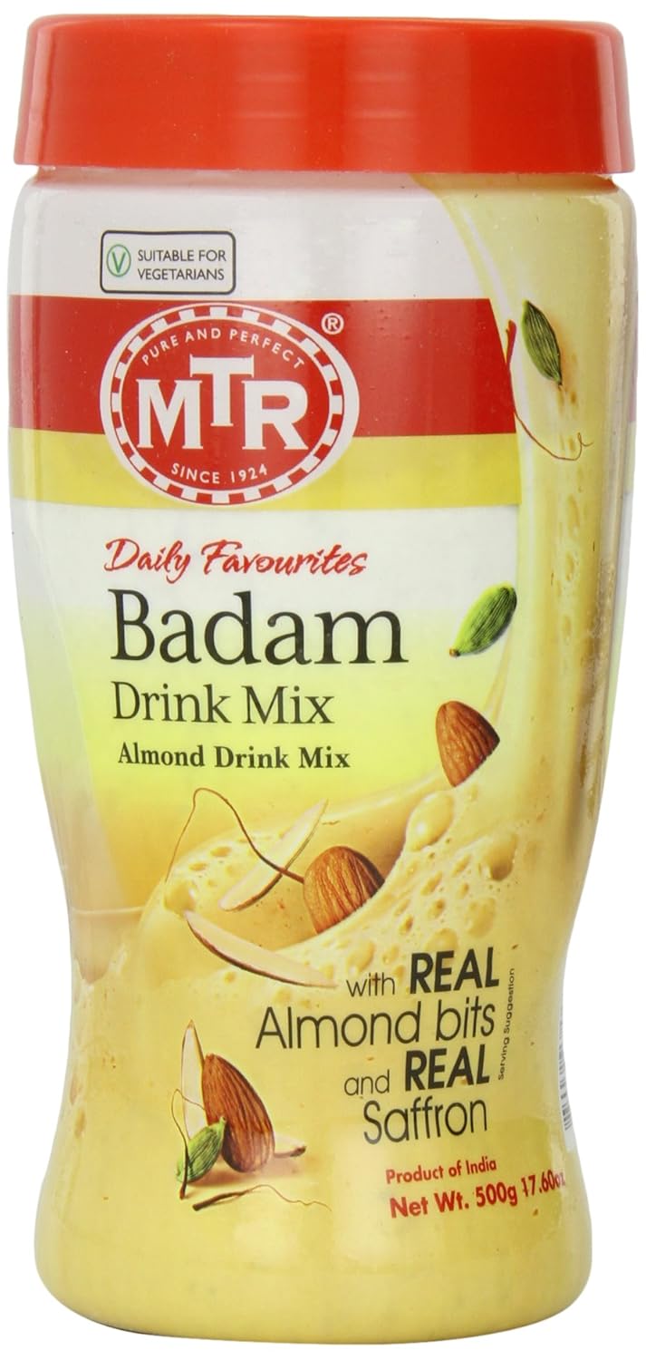 Mtr Daily Favourites Badam Drink Mix (Almond Drink Mix), 500 Grams ...