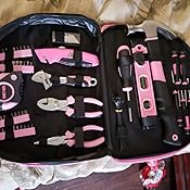 WorkPro 103-Piece Pink Ladies Tool Kit – Women’s Hand Tool Set with ...