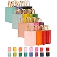 Amazon.com: qiqee 60-Packs Paper Bags with Handles Bulk 8.26"×6"×3.15 ...