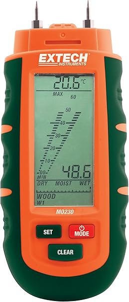 Extech MO230 Pocket Moisture Meter - Wood Moisture Meter - Amazon.com